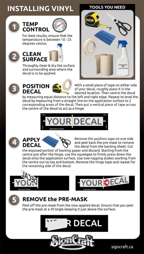 Vinyl Installation Instructions - SignCraft